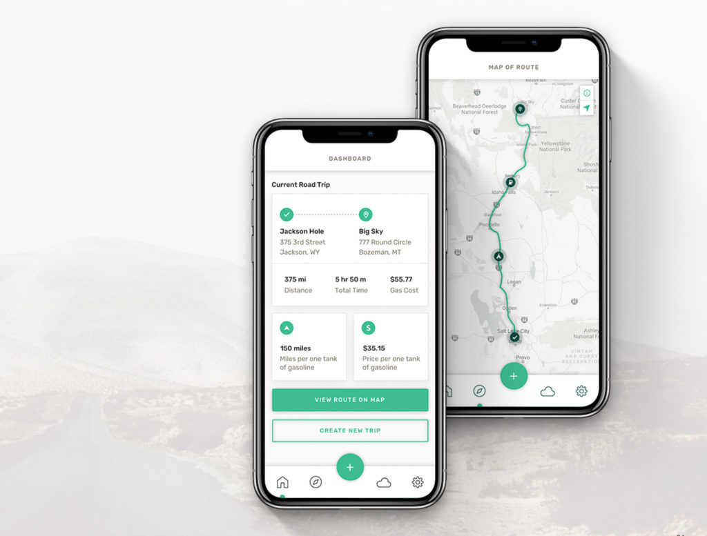 Road Trip App Concept – Cameron Ann Design